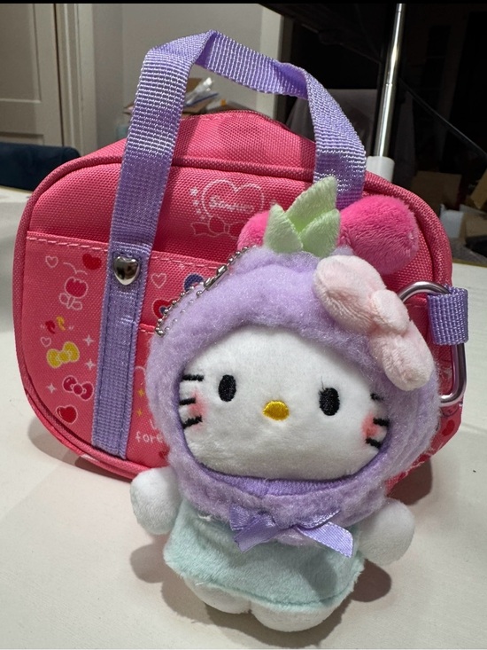 Hello Kitty | Bags | Kitty Plush Keychain Wpurple And Pink Ita Bag ...
